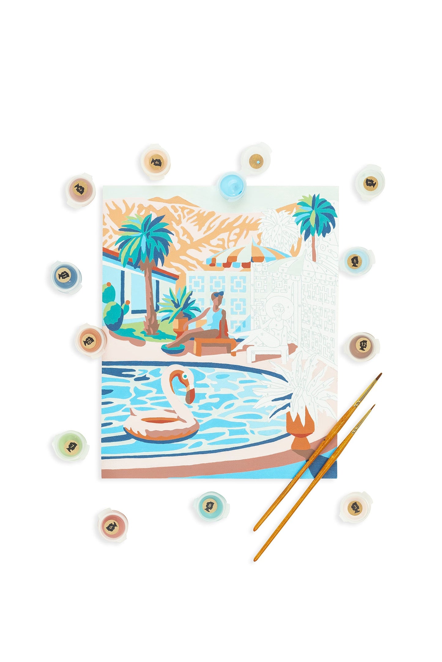 Mid-Mod Mirage | 8x10 paint-by-number kit – Crinkle Dreams