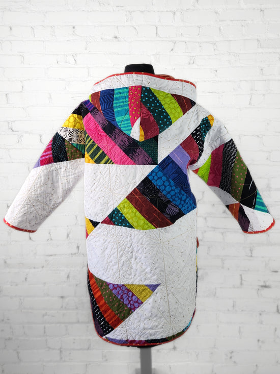 Elemental Coat quilt coat sewing pattern – Crinkle Dreams