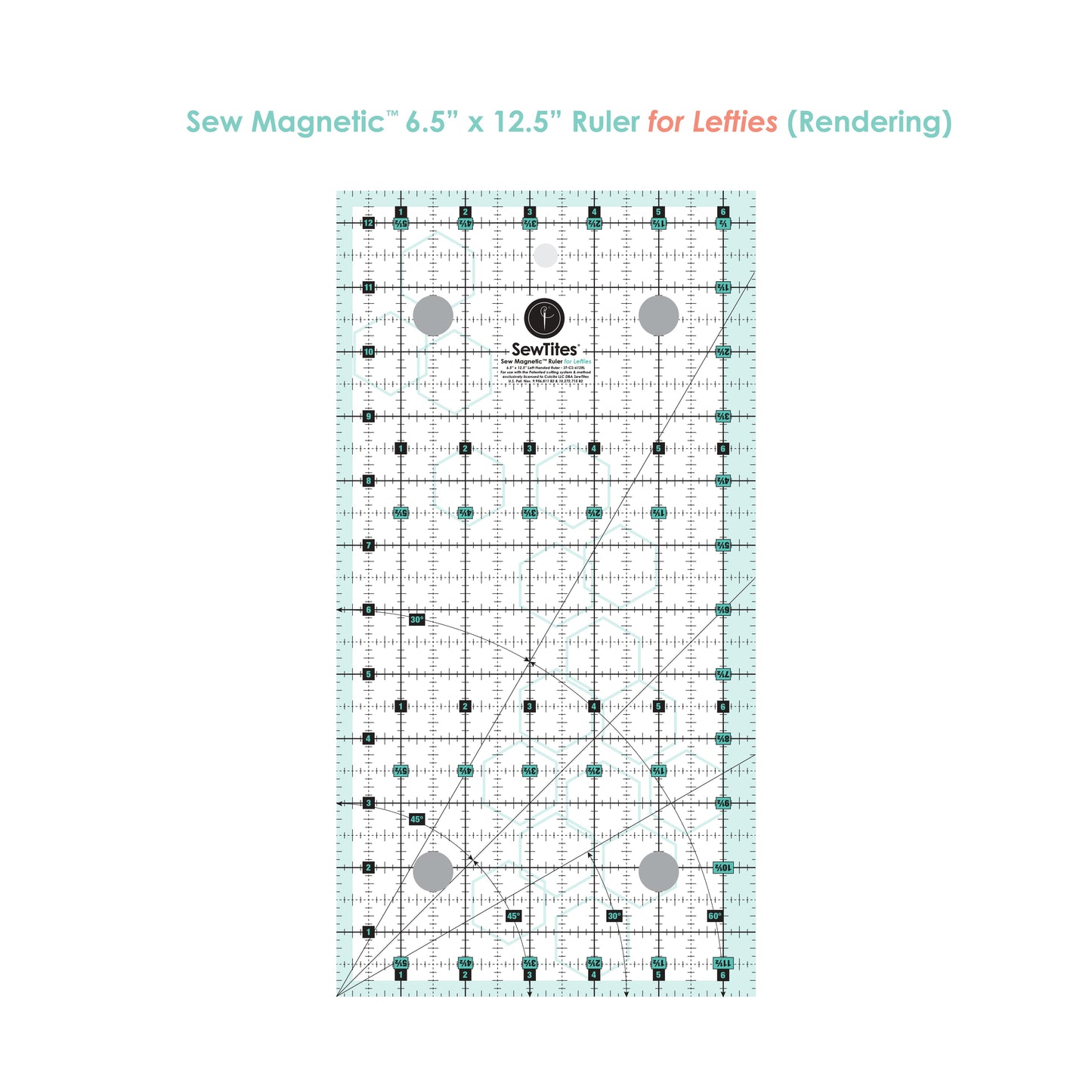 Sew Magnetic 6.5" x 12.5" Ruler – Crinkle Dreams