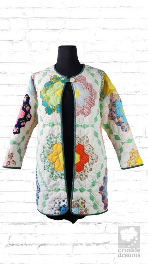 Elemental Coat quilt coat sewing pattern – Crinkle Dreams