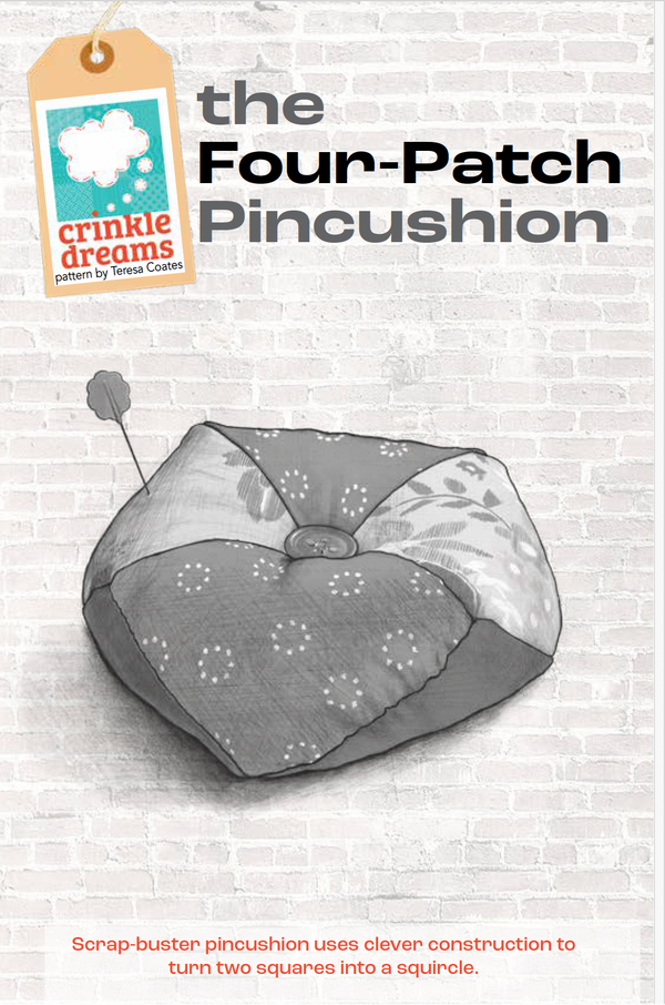 Four-Patch Pincushion sewing pattern – Crinkle Dreams